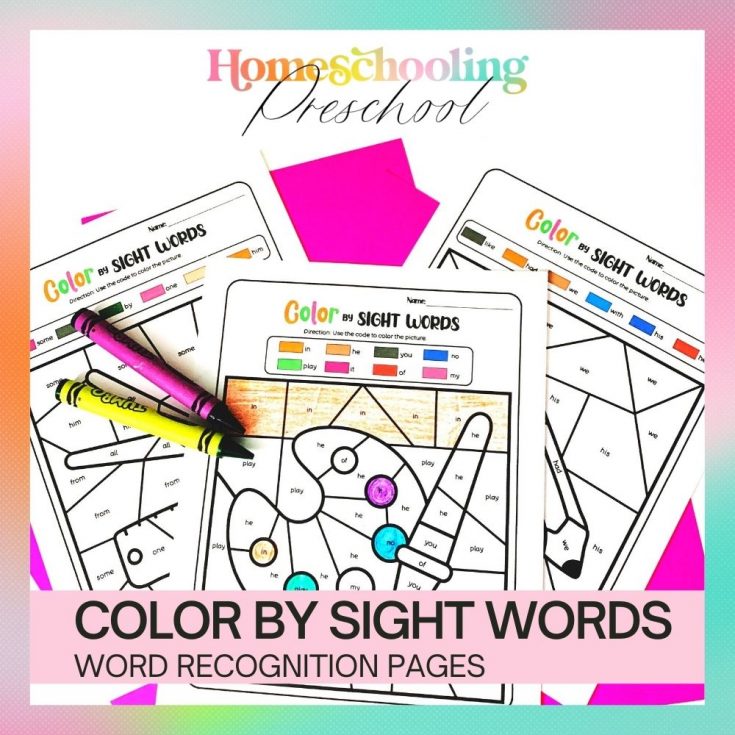 How to Use Color by Sight Word Activity Sheets