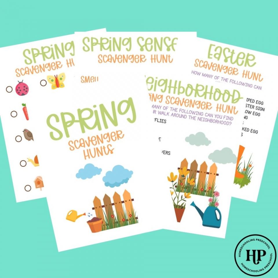Spring Scavenger Hunt - Homeschooling Preschool