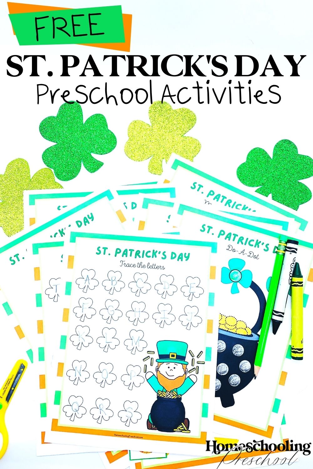Free St. Patrick's Day Activity Sheets for Preschoolers