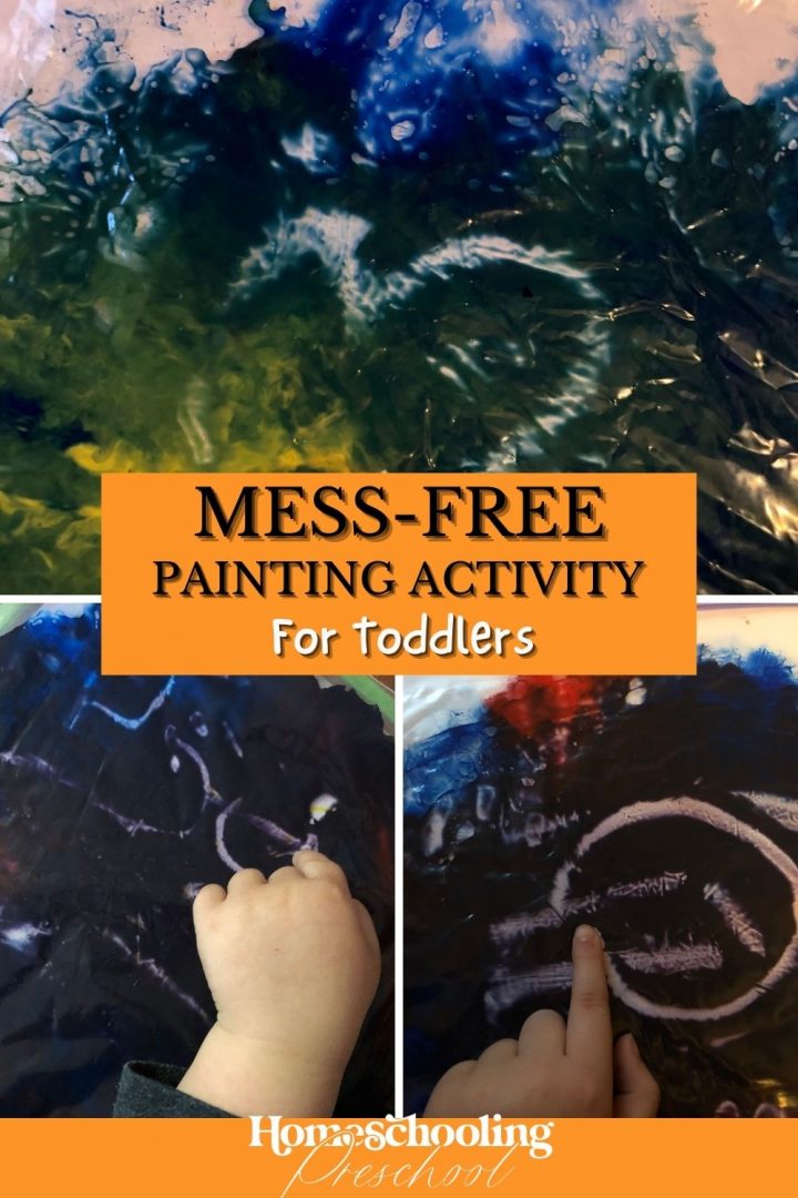 Mess-Free Painting Activity - Homeschooling Preschool