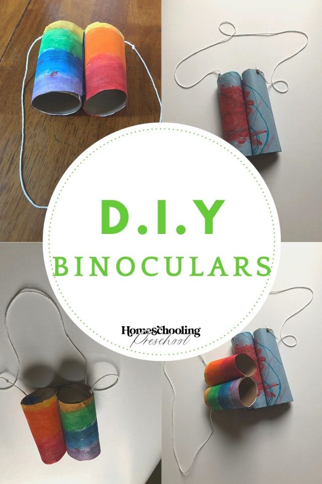 DIY Binoculars - Homeschooling Preschool