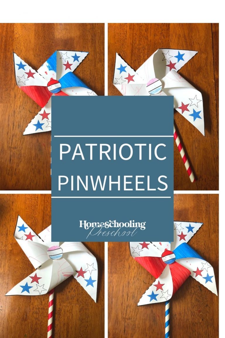 Patriotic Pinwheels - Homeschooling Preschool