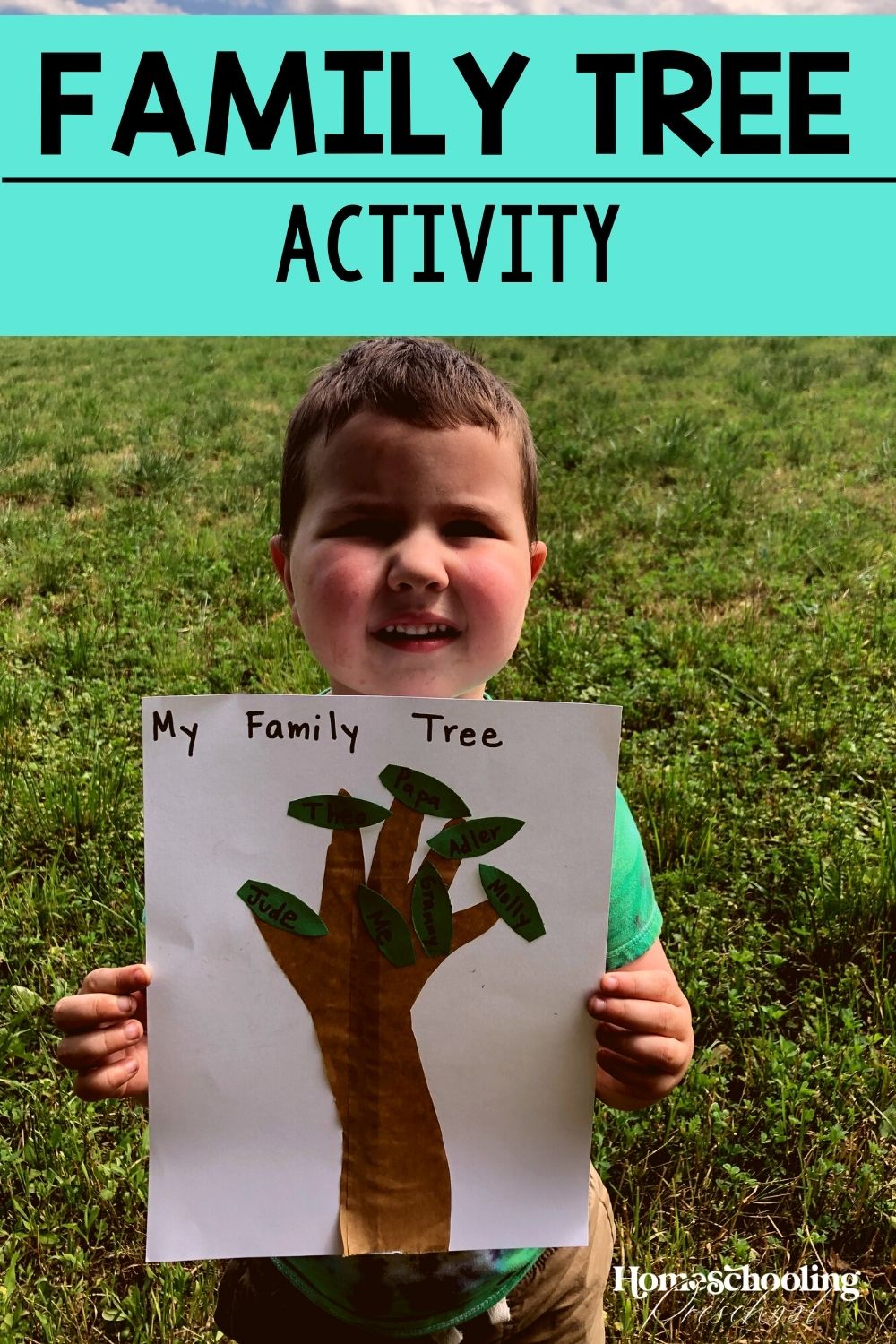Family Tree Activity - Homeschooling Preschool