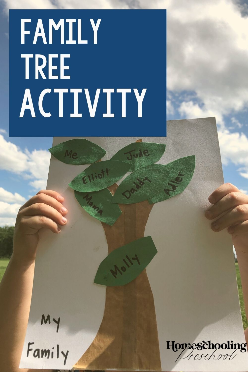 Family Tree Activity - Homeschooling Preschool