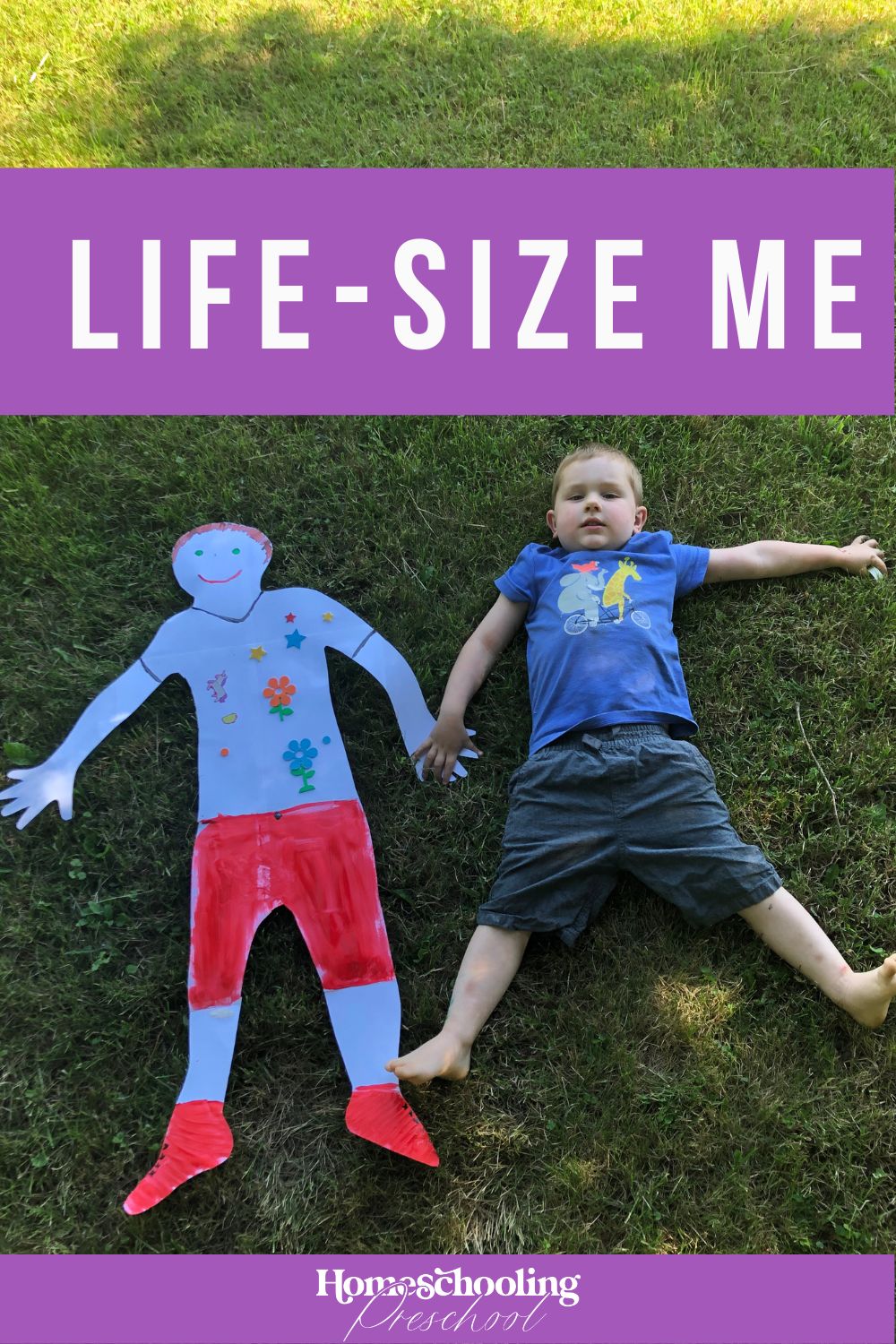 Life-Size Me Craft - Homeschooling Preschool