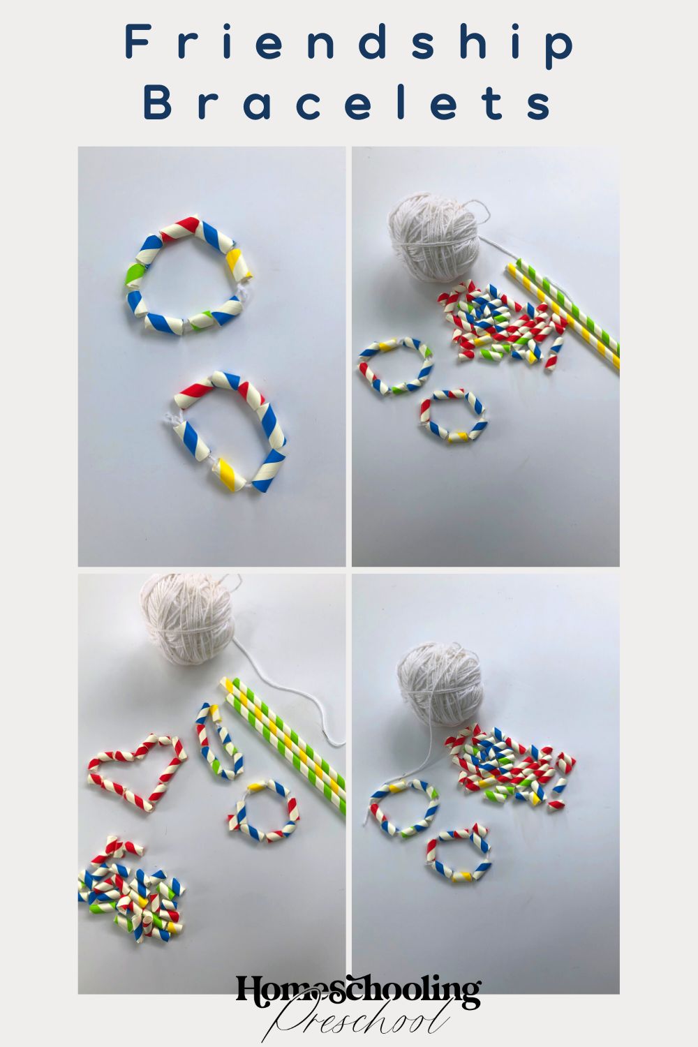 Friendship Bracelets - Homeschooling Preschool