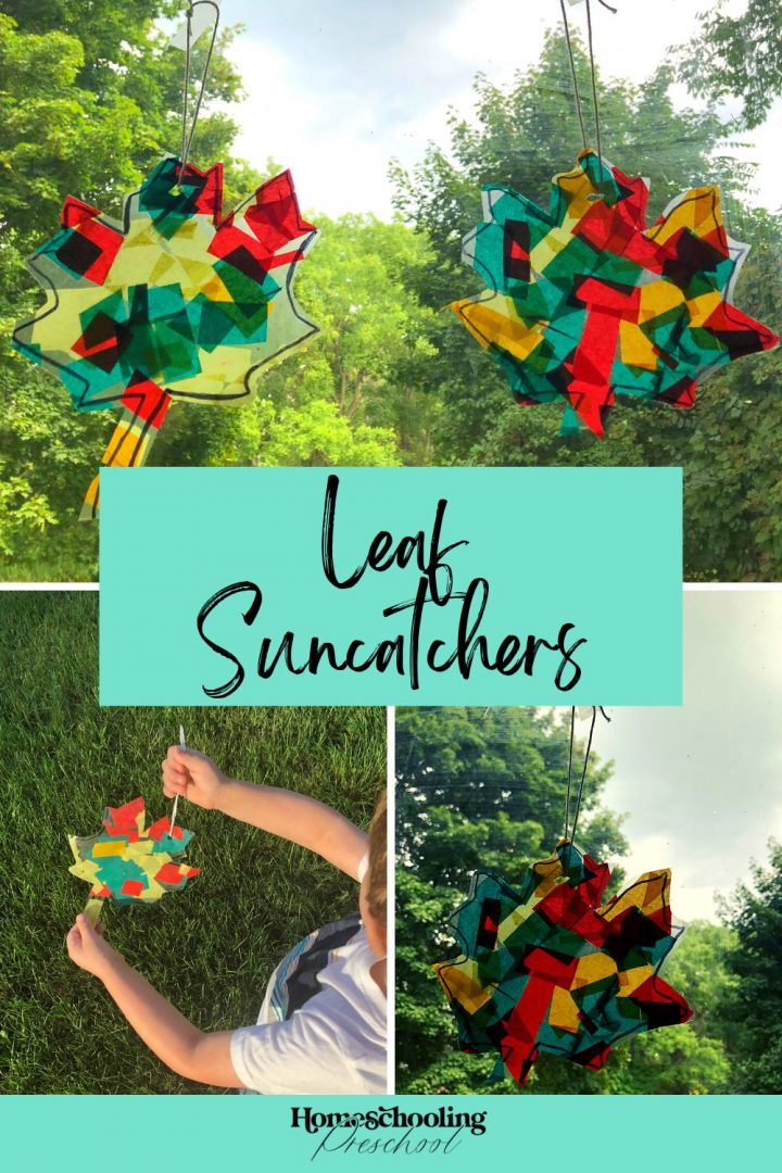 Leaf Suncatchers - Homeschooling Preschool