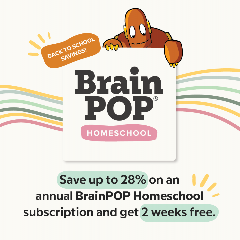BrainPOP Homeschool for Homeschooling Online