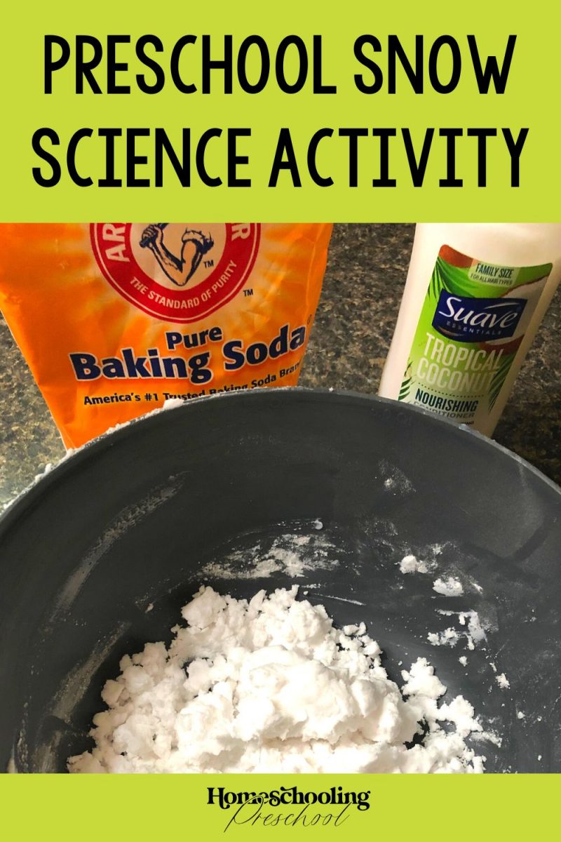 Preschool Snow Science Activity - Homeschooling Preschool