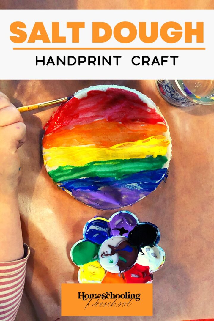 Salt Dough Handprint Craft - Homeschooling Preschool