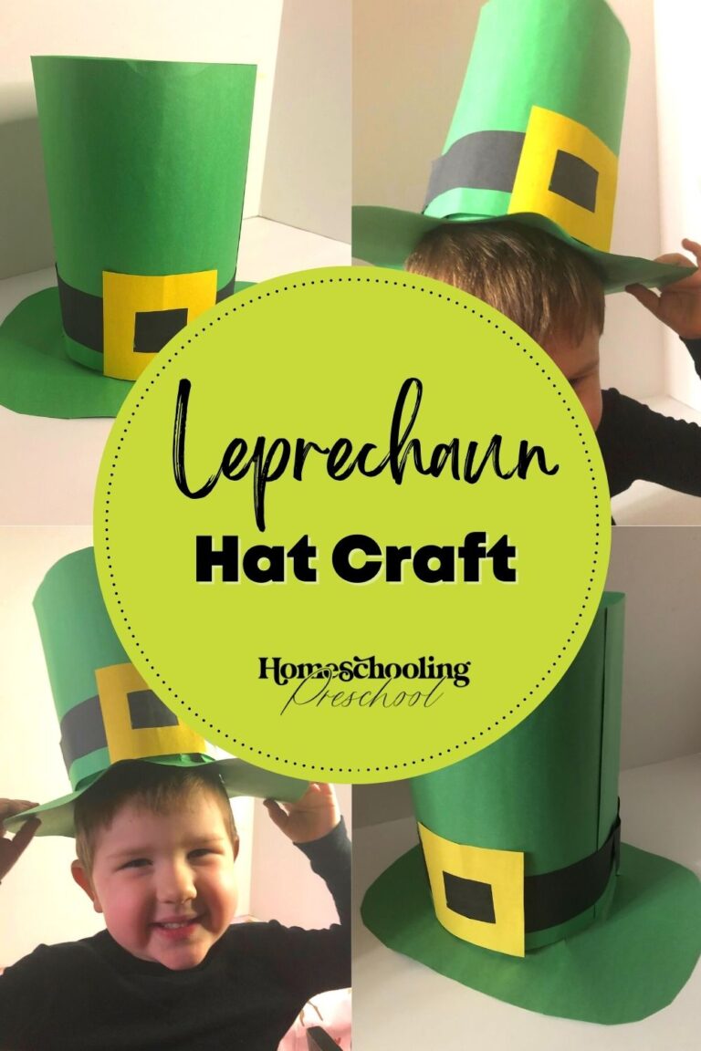 Leprechaun Hat Craft - Homeschooling Preschool