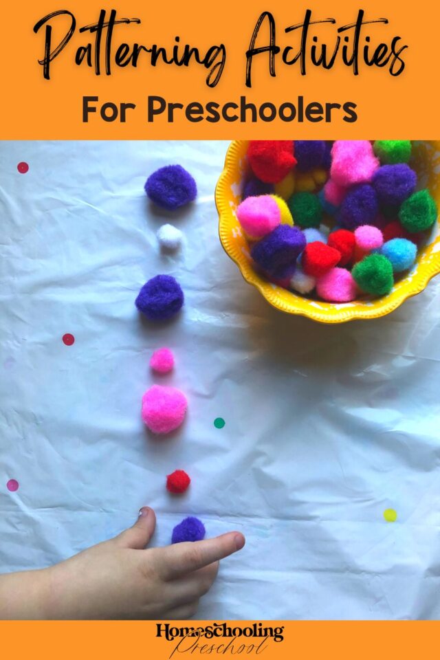 Pattern Activities for Preschoolers - Homeschooling Preschool