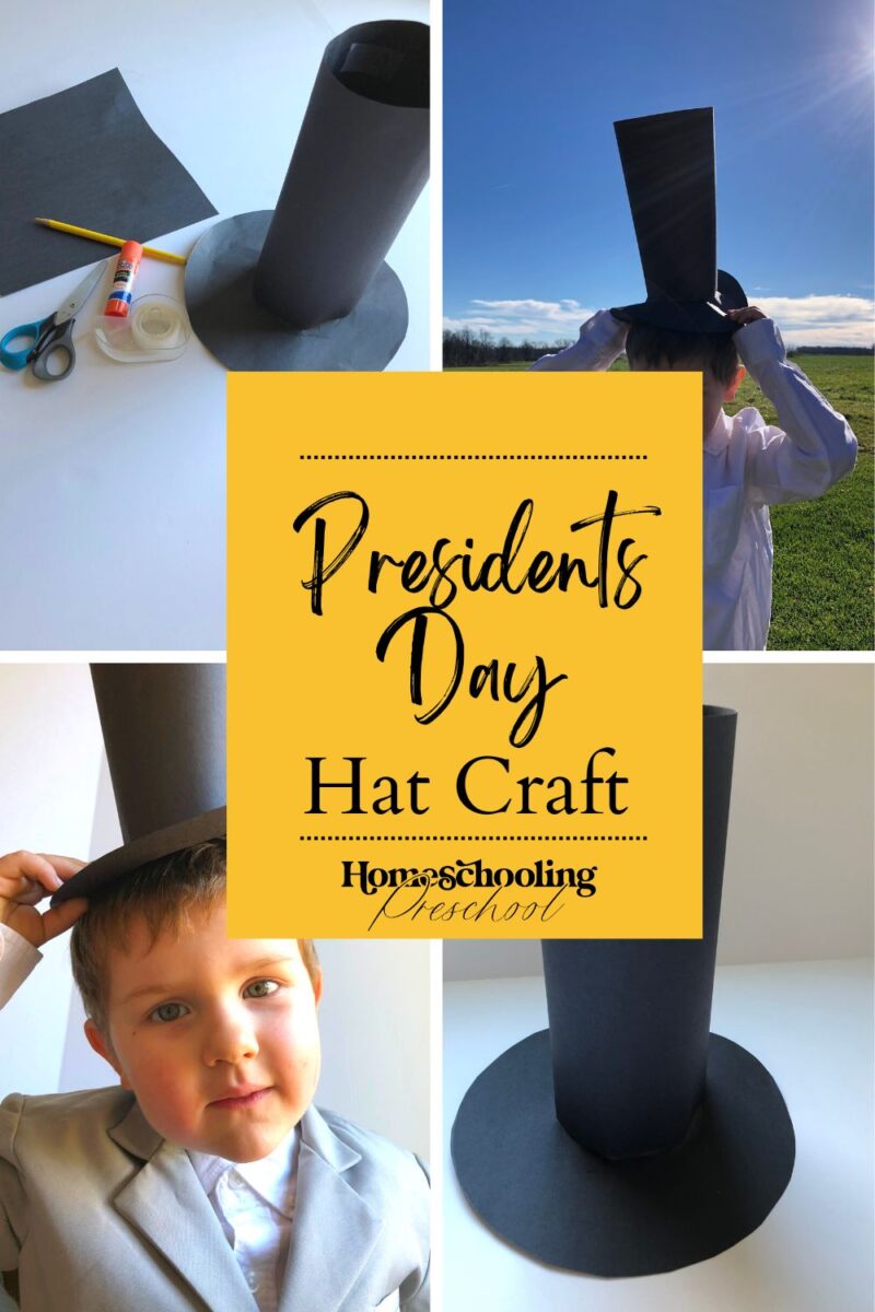 President's Day Hat Craft - Homeschooling Preschool