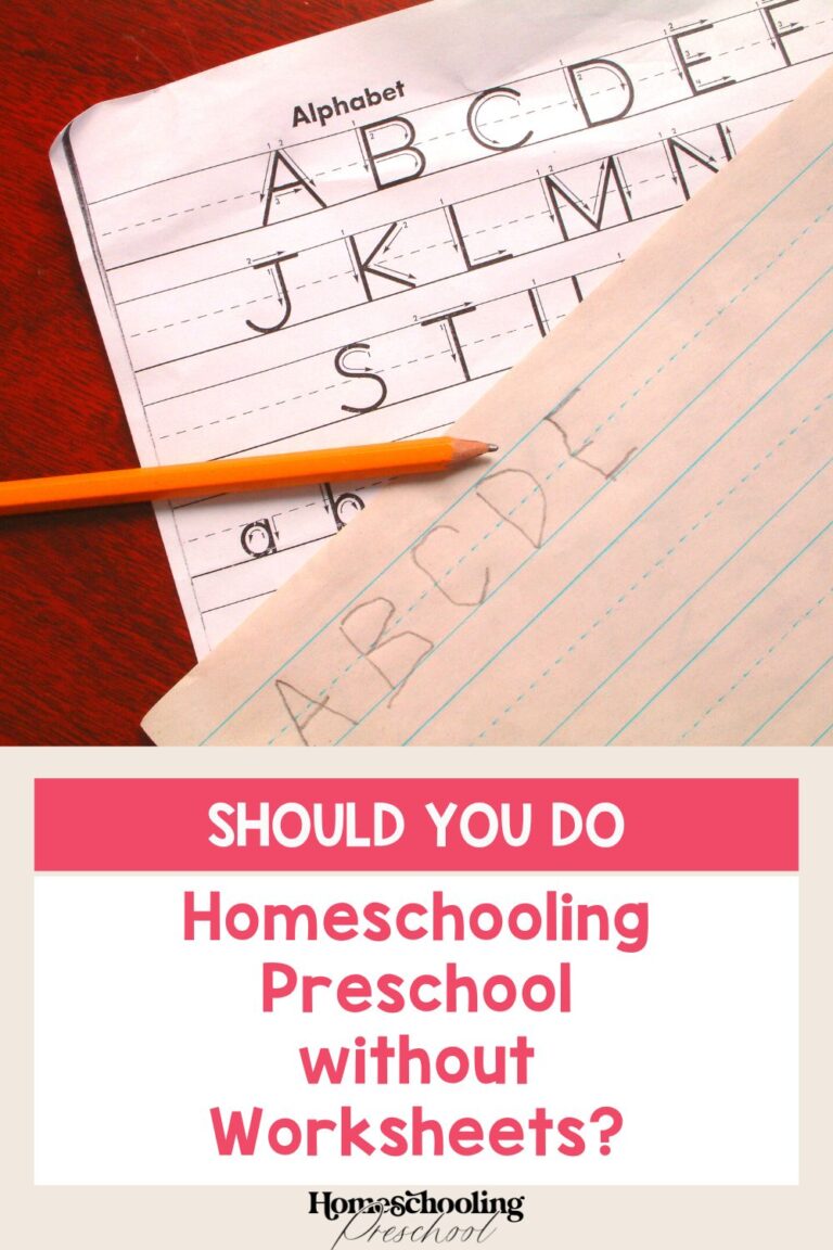 Should You Do Homeschooling Preschool Without Worksheets?