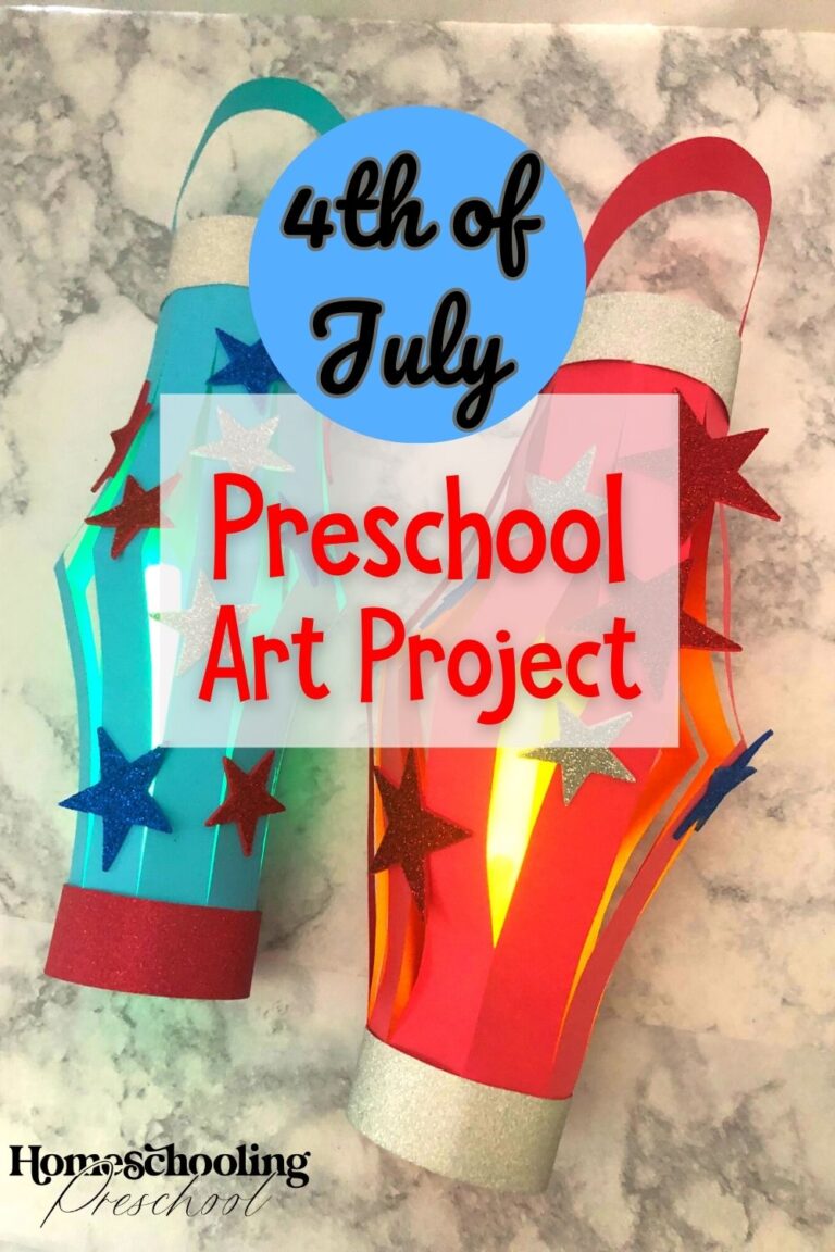 4th of July Preschool Art Project - Homeschooling Preschool