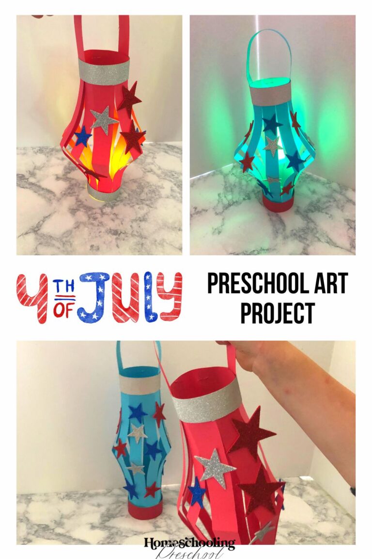 4th of July Preschool Art Project - Homeschooling Preschool