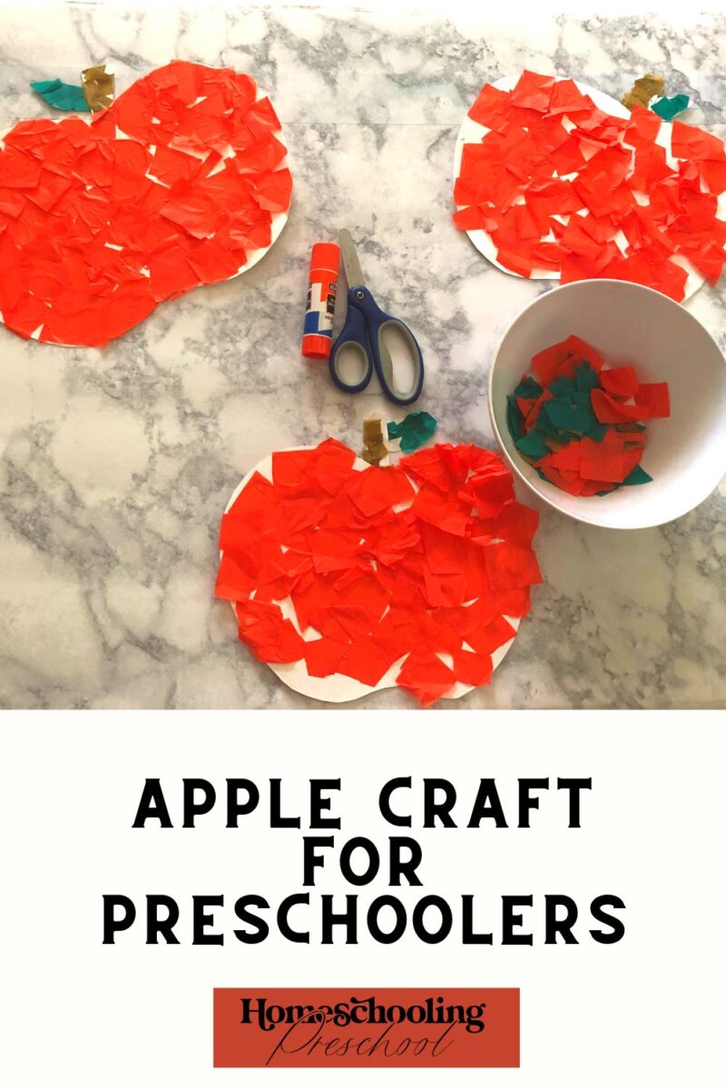 Apple Craft for Preschoolers - Homeschooling Preschool