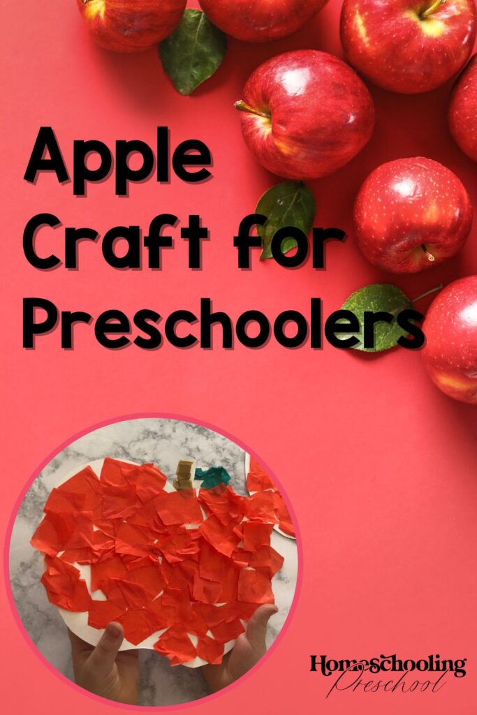 Apple Craft for Preschoolers - Homeschooling Preschool