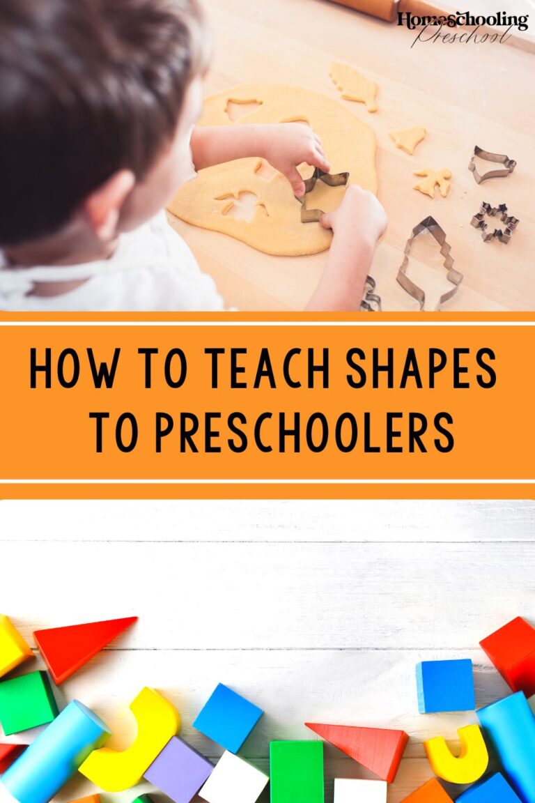 How to Teach Shapes to Preschoolers - Homeschooling Preschool