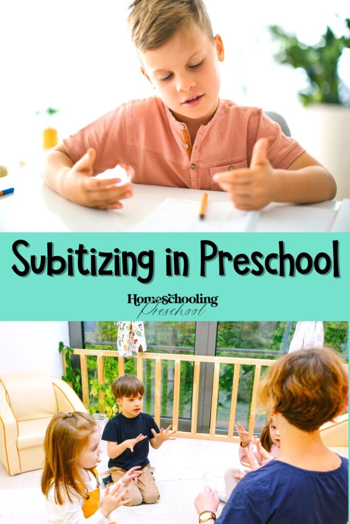Subitizing in Preschool - Homeschooling Preschool