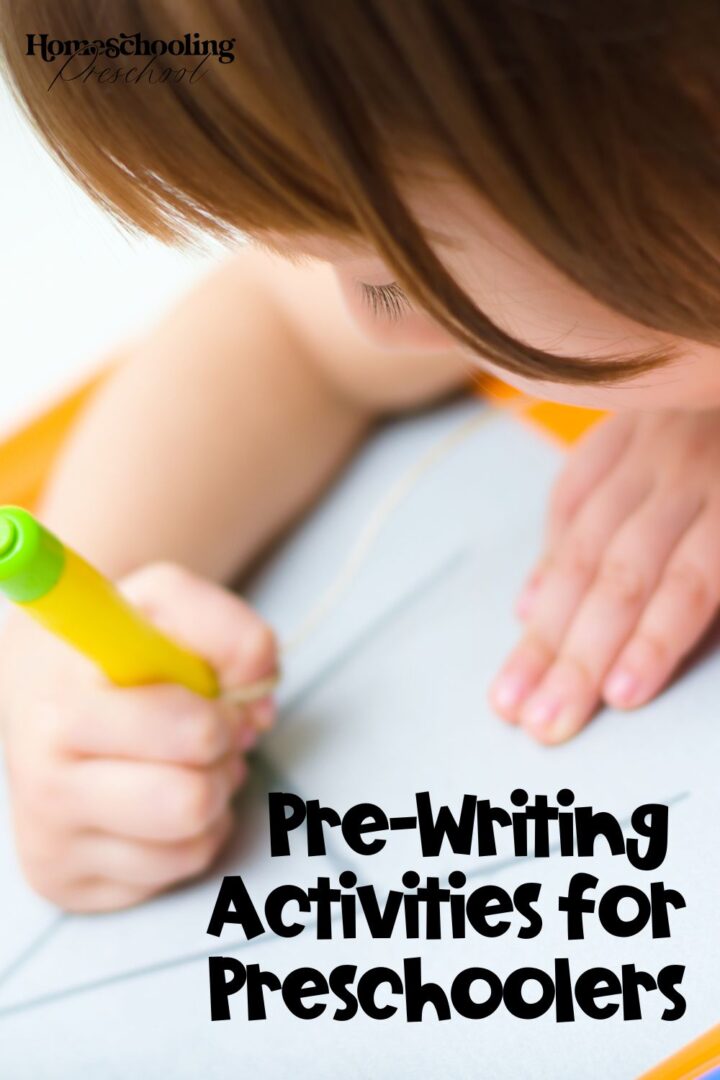 Pre-Writing Activities for Preschoolers - Homeschooling Preschool