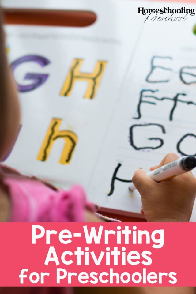 Pre-Writing Activities for Preschoolers - Homeschooling Preschool
