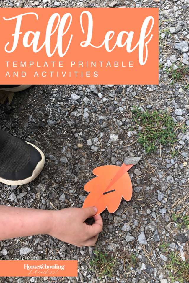 Fall Leaf Template Printable and Activities - Homeschooling Preschool