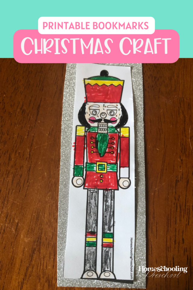 Printable Bookmarks Christmas Craft - Homeschooling Preschool