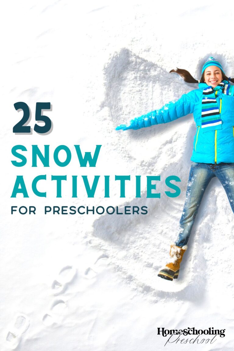 25 Snow Activities for Preschoolers - Homeschooling Preschool