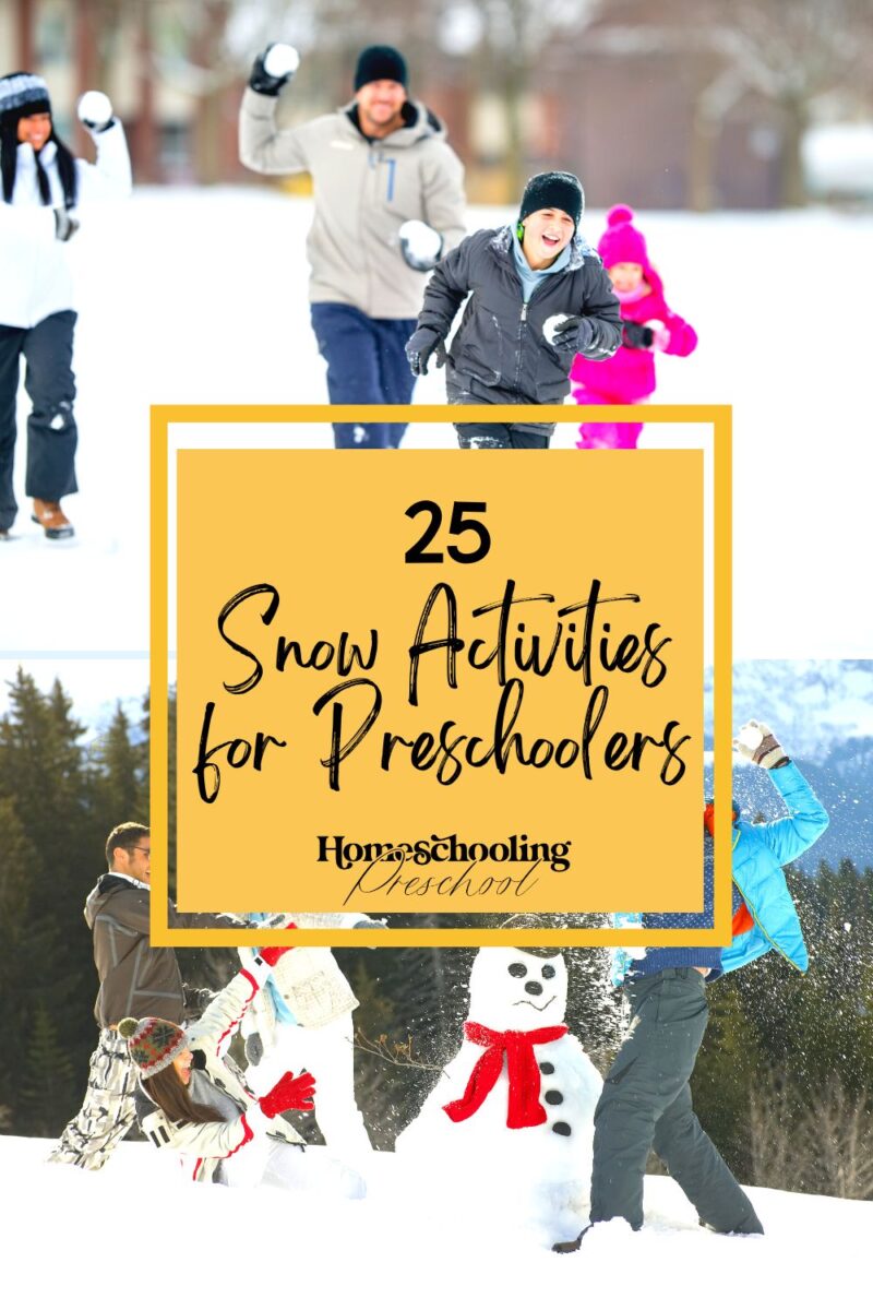 25 Snow Activities for Preschoolers - Homeschooling Preschool