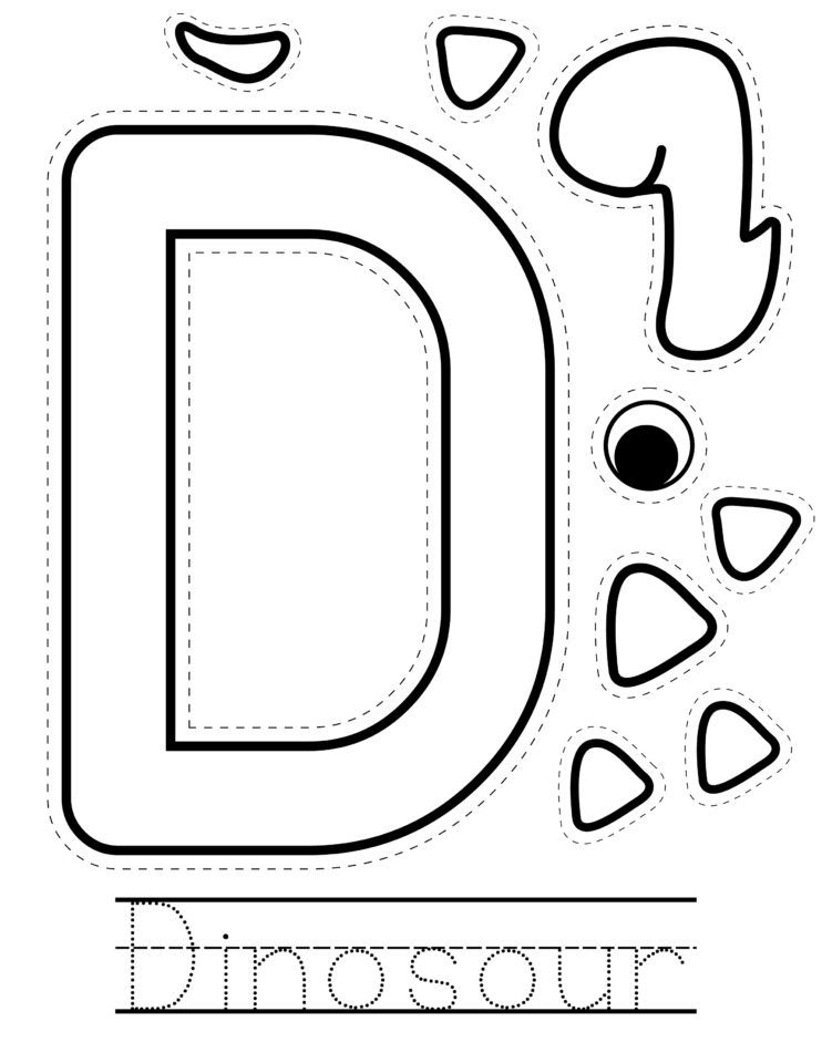 Letter D Craft: Dinosaur Activity - Homeschooling Preschool