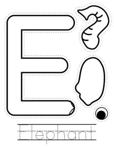 Letter E Craft: Elephant Activity - Homeschooling Preschool