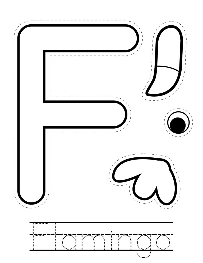 Letter F Craft: Flamingo Activity - Homeschooling Preschool