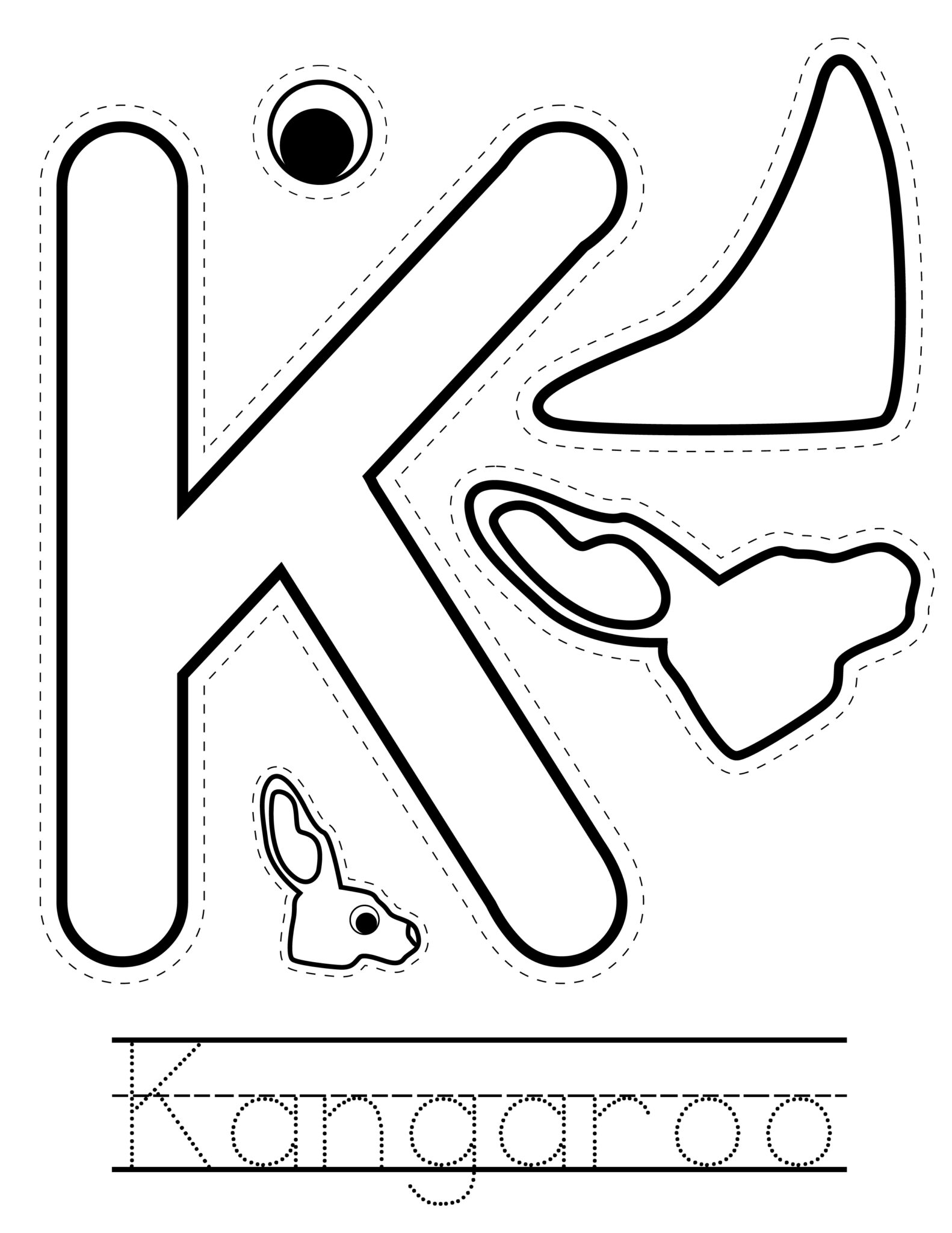 Letter K Craft: Kangaroo - Homeschooling Preschool