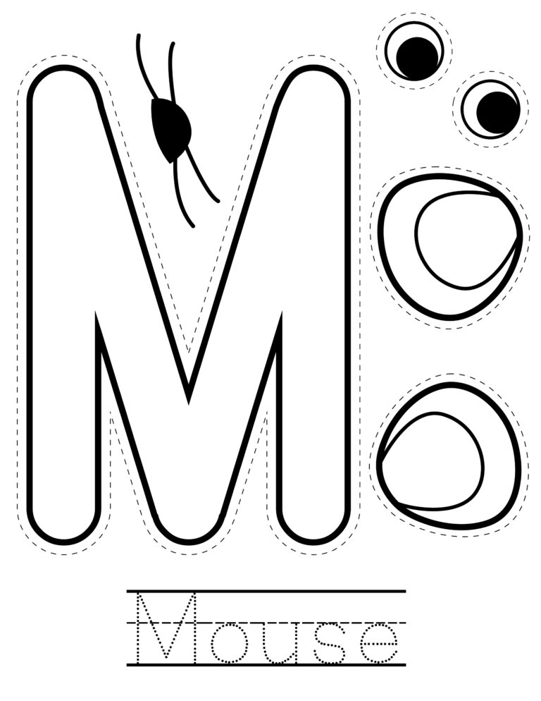 Letter M Craft: Mouse Activity - Homeschooling Preschool