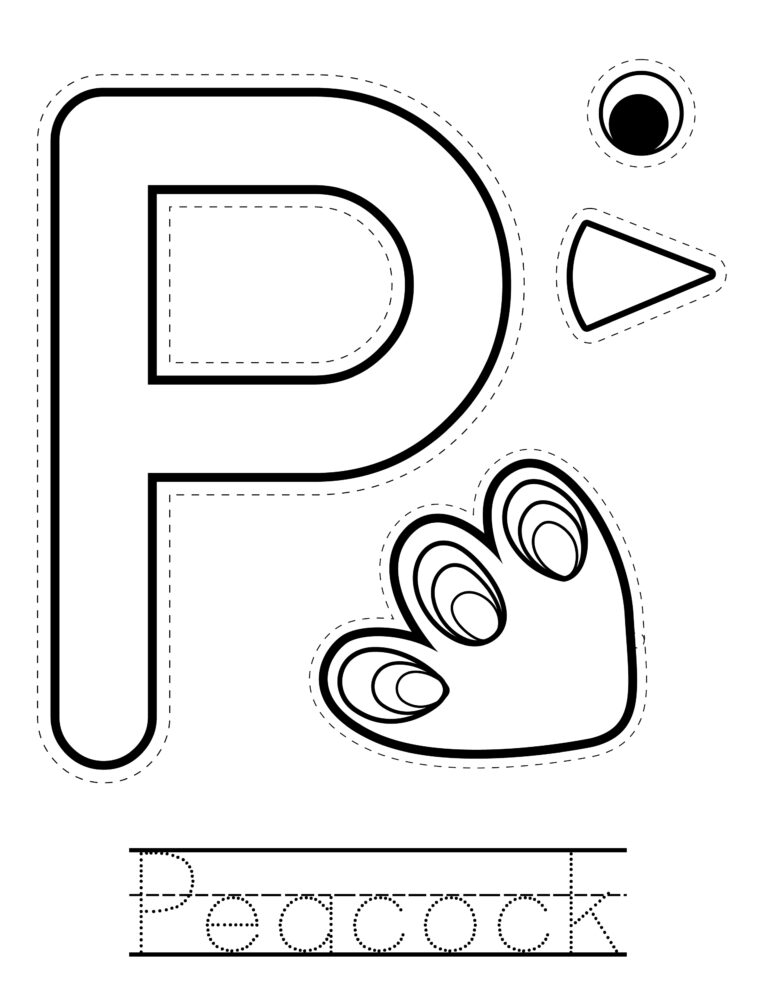 Letter P Craft: Peacock Activity - Homeschooling Preschool