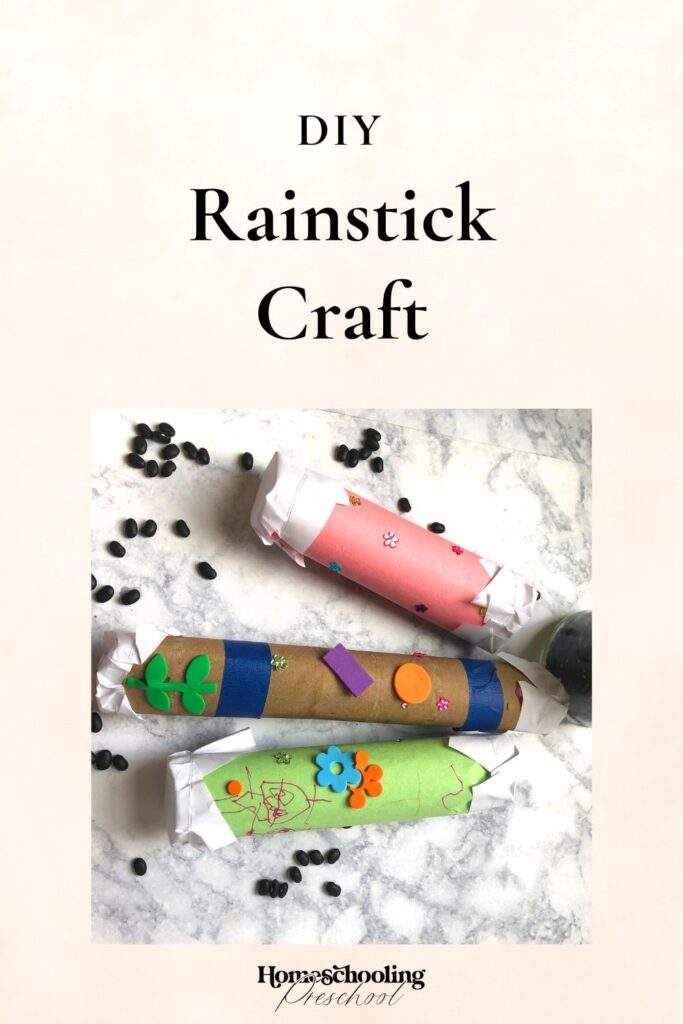 DIY Rainstick Craft - Homeschooling Preschool