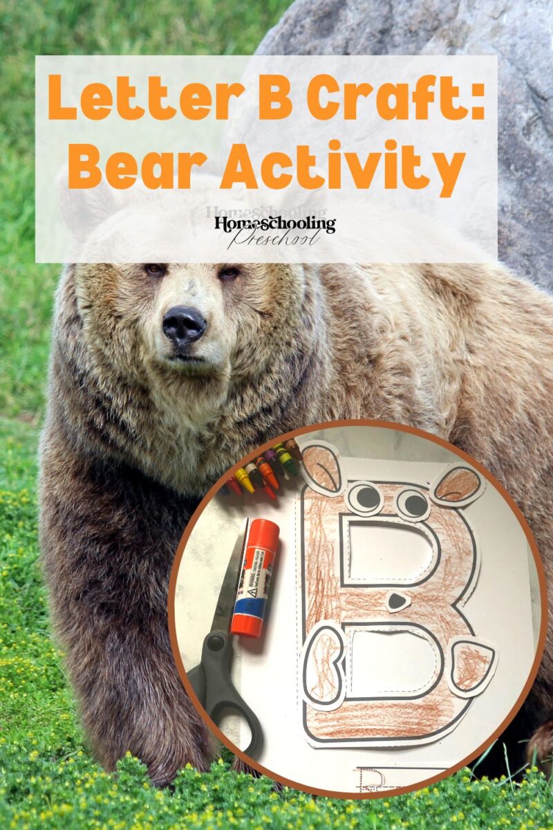 Letter B Craft: Bear Activity - Homeschooling Preschool