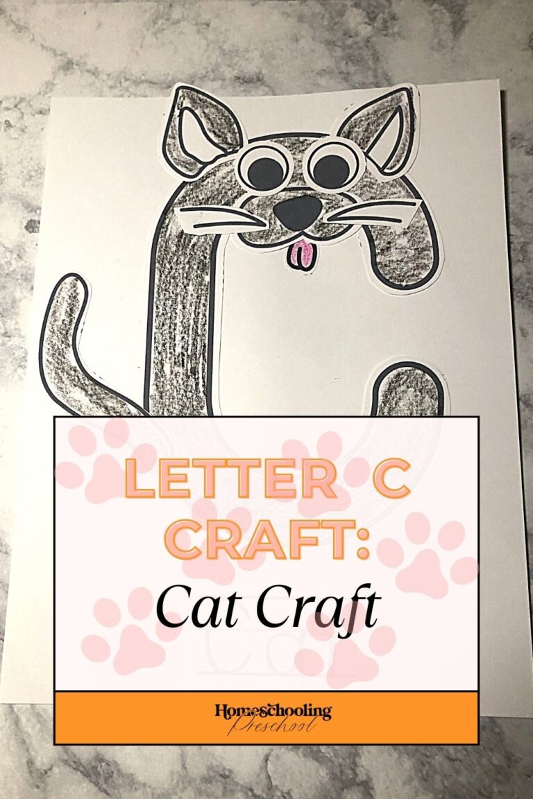 Letter C Craft: Cat Activity - Homeschooling Preschool