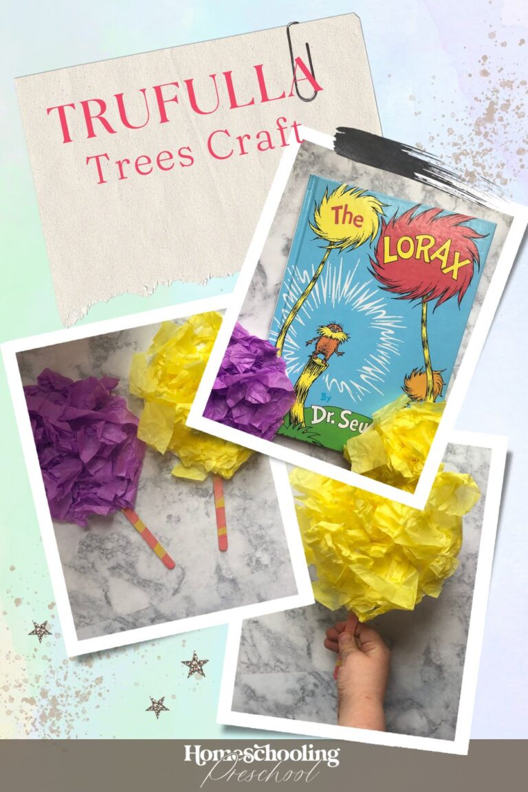 Truffula Trees Craft - Homeschooling Preschool
