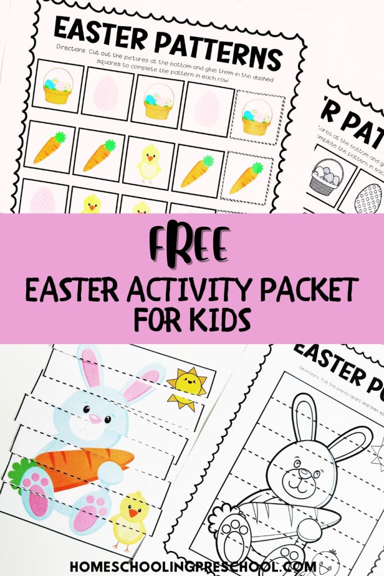 Free Easter Activity Packet - Homeschooling Preschool