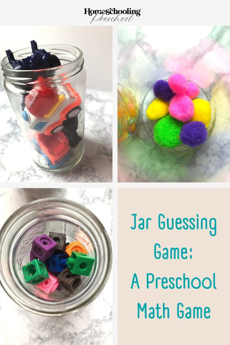 Jar Guessing Game: A Preschool Math Game - Homeschooling Preschool