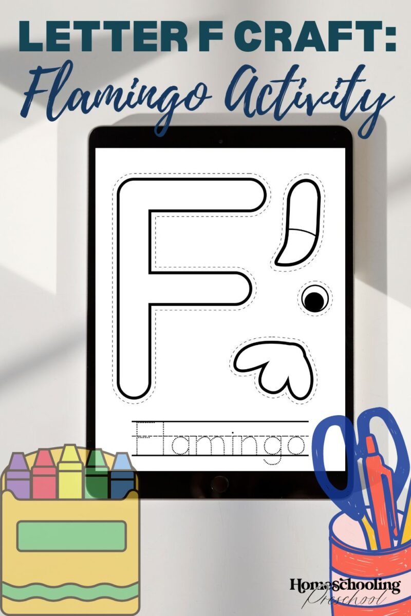 Letter F Craft: Flamingo Activity - Homeschooling Preschool