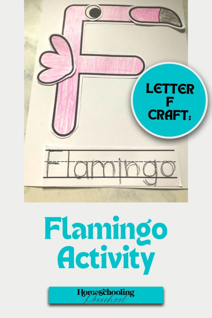Letter F Craft: Flamingo Activity - Homeschooling Preschool
