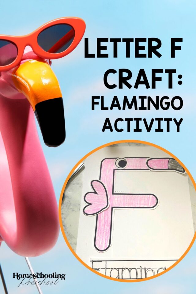 Letter F Craft: Flamingo Activity - Homeschooling Preschool