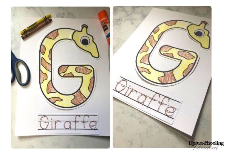 Letter G Craft: Giraffe Activity - Homeschooling Preschool