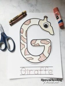 Letter G Craft: Giraffe Activity - Homeschooling Preschool