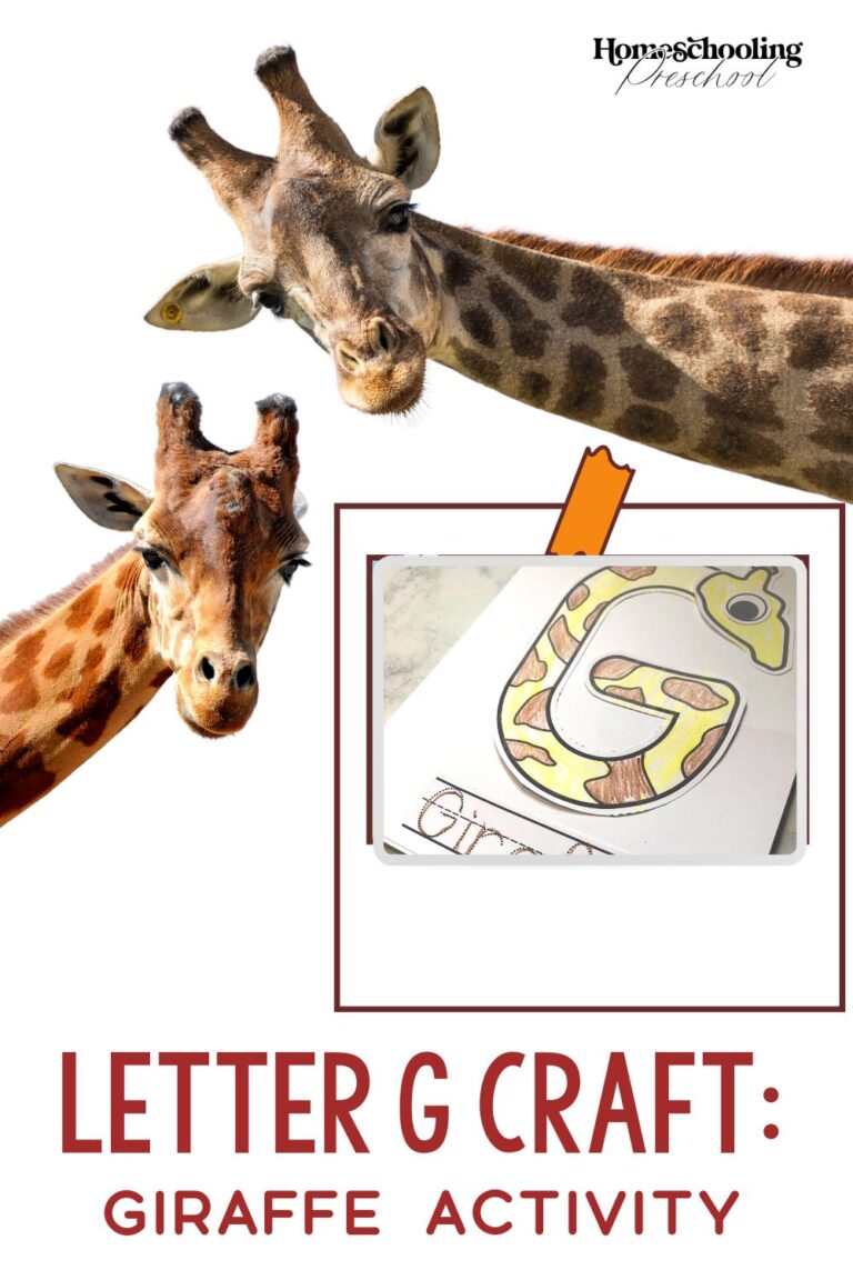 Letter G Craft: Giraffe Activity - Homeschooling Preschool