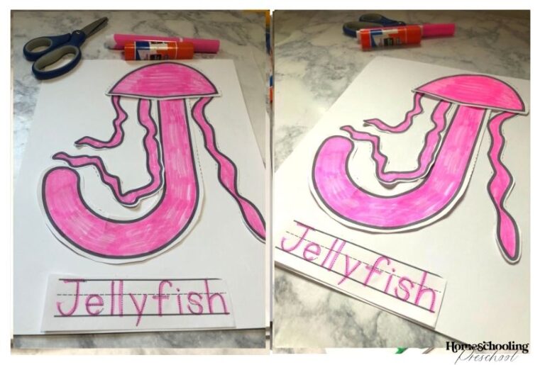 Letter J Craft: Jellyfish Activity - Homeschooling Preschool