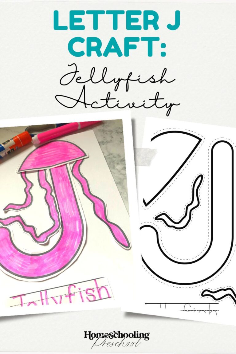 Letter J Craft: Jellyfish Activity - Homeschooling Preschool